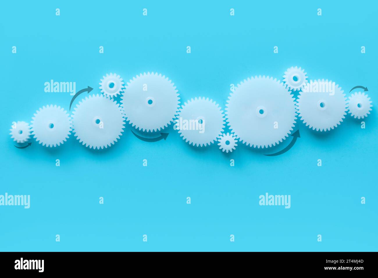 Concept of business process and workflow automation with flowchart ...