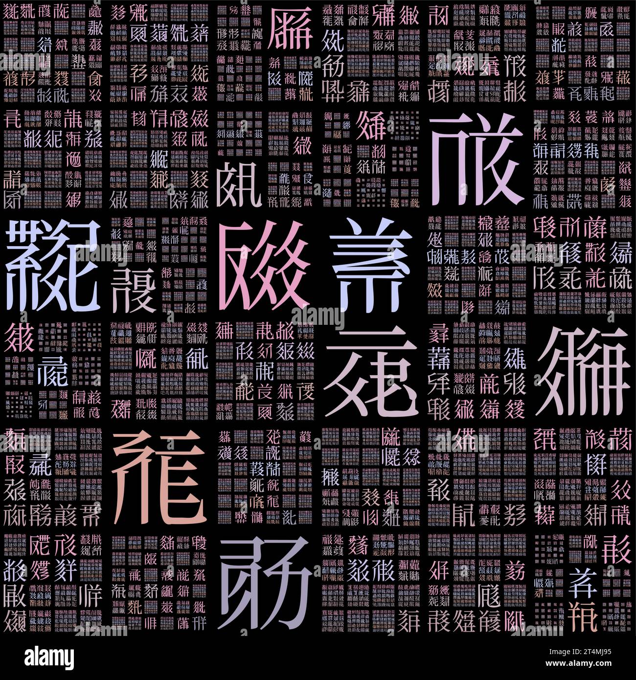 Tangut characters hi-res stock photography and images - Alamy