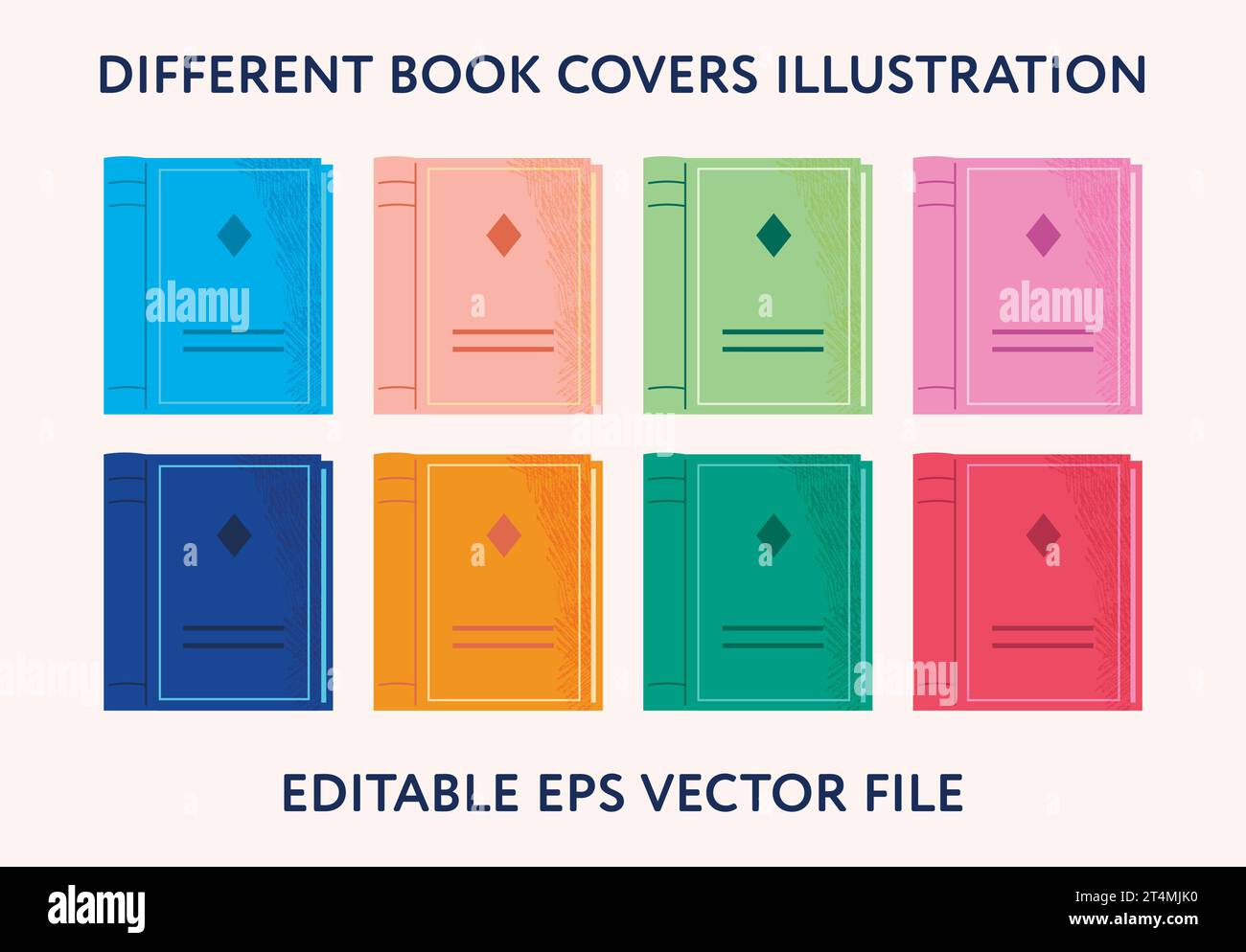 Different set of colorful book covers Royalty Free Vector Stock Vector ...