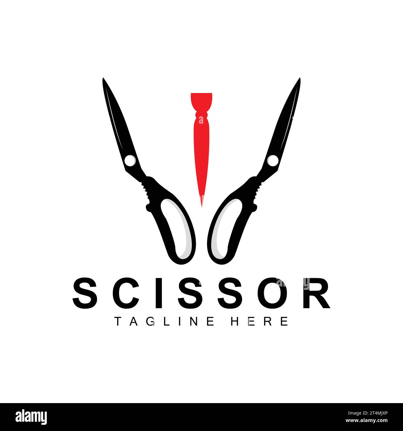 Scissor logo hi-res stock photography and images - Alamy