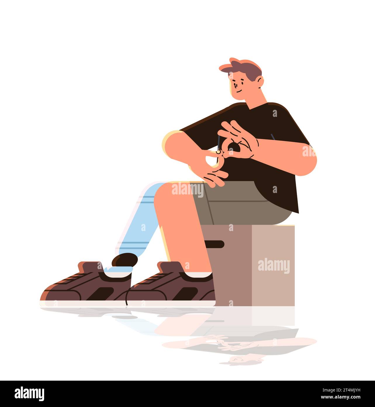 deaf man with replaced robotic leg using sign language disabled deaf ...