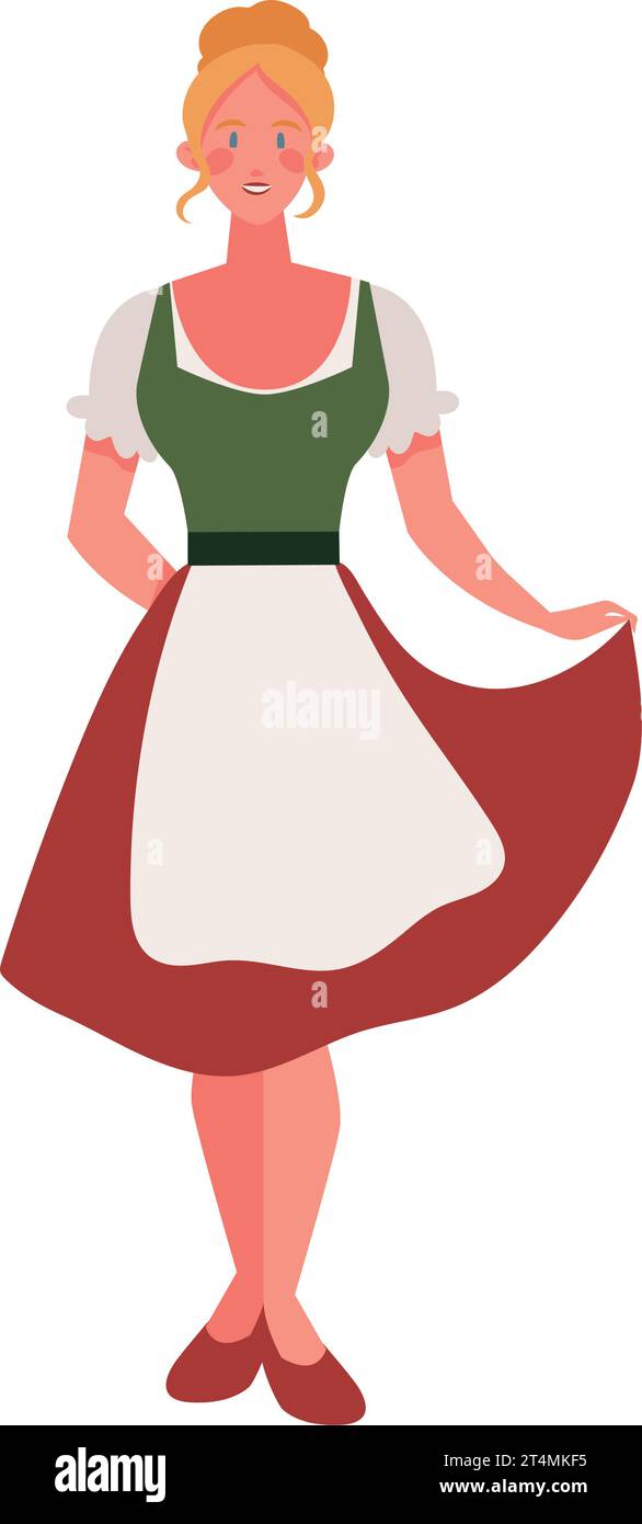 german woman with apron Stock Vector Image & Art - Alamy