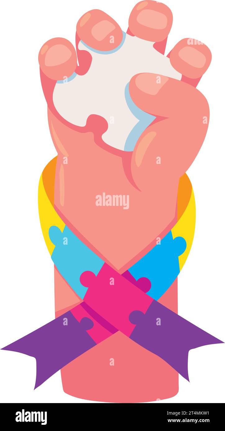 Autism hand puzzles hi-res stock photography and images - Alamy