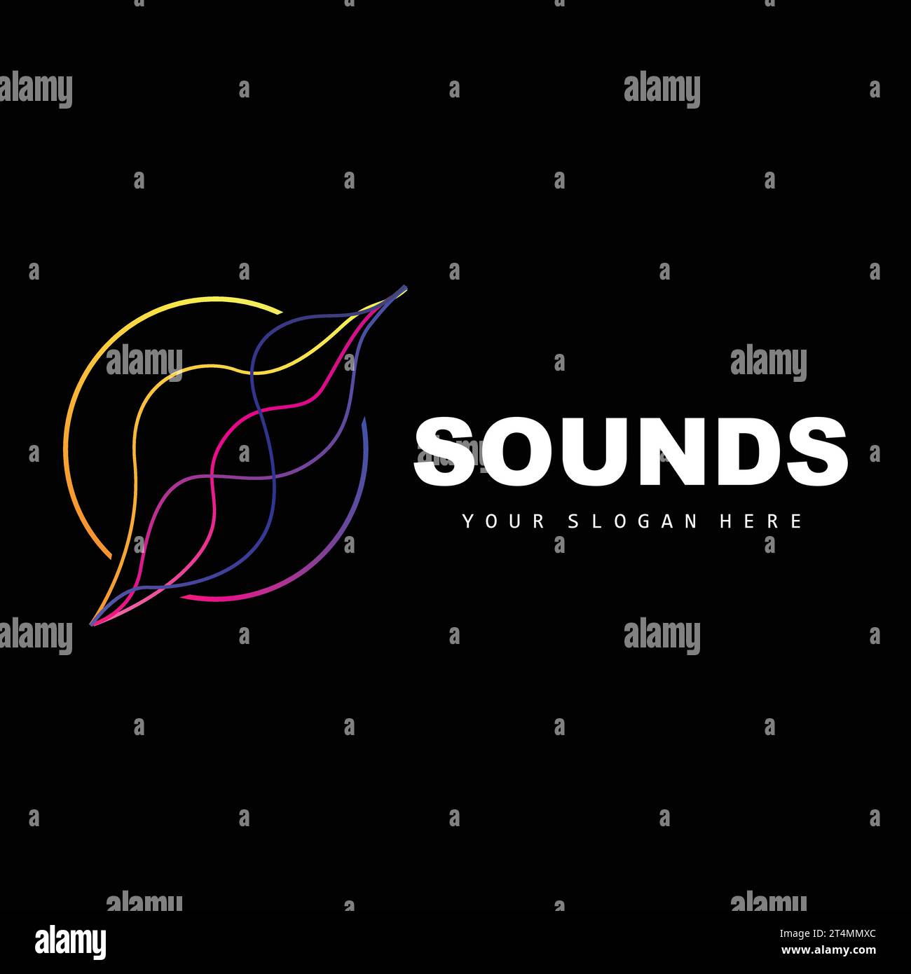 Vibration logo hi-res stock photography and images - Alamy