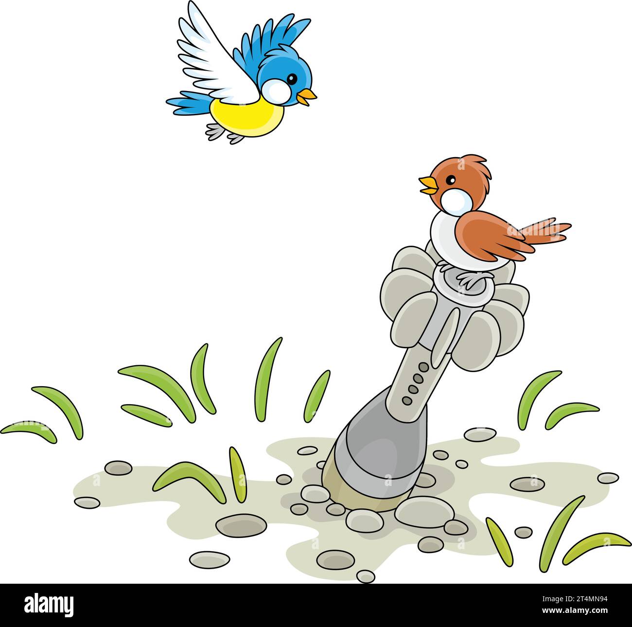 Stop do not feed the birds Stock Vector Images - Alamy