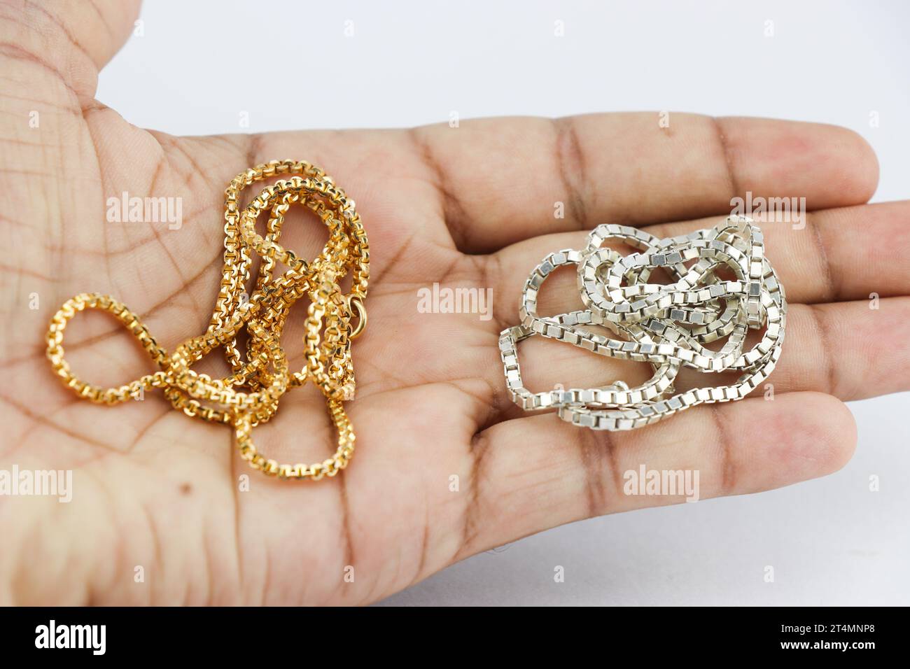 Gold chain link strap hi-res stock photography and images - Alamy