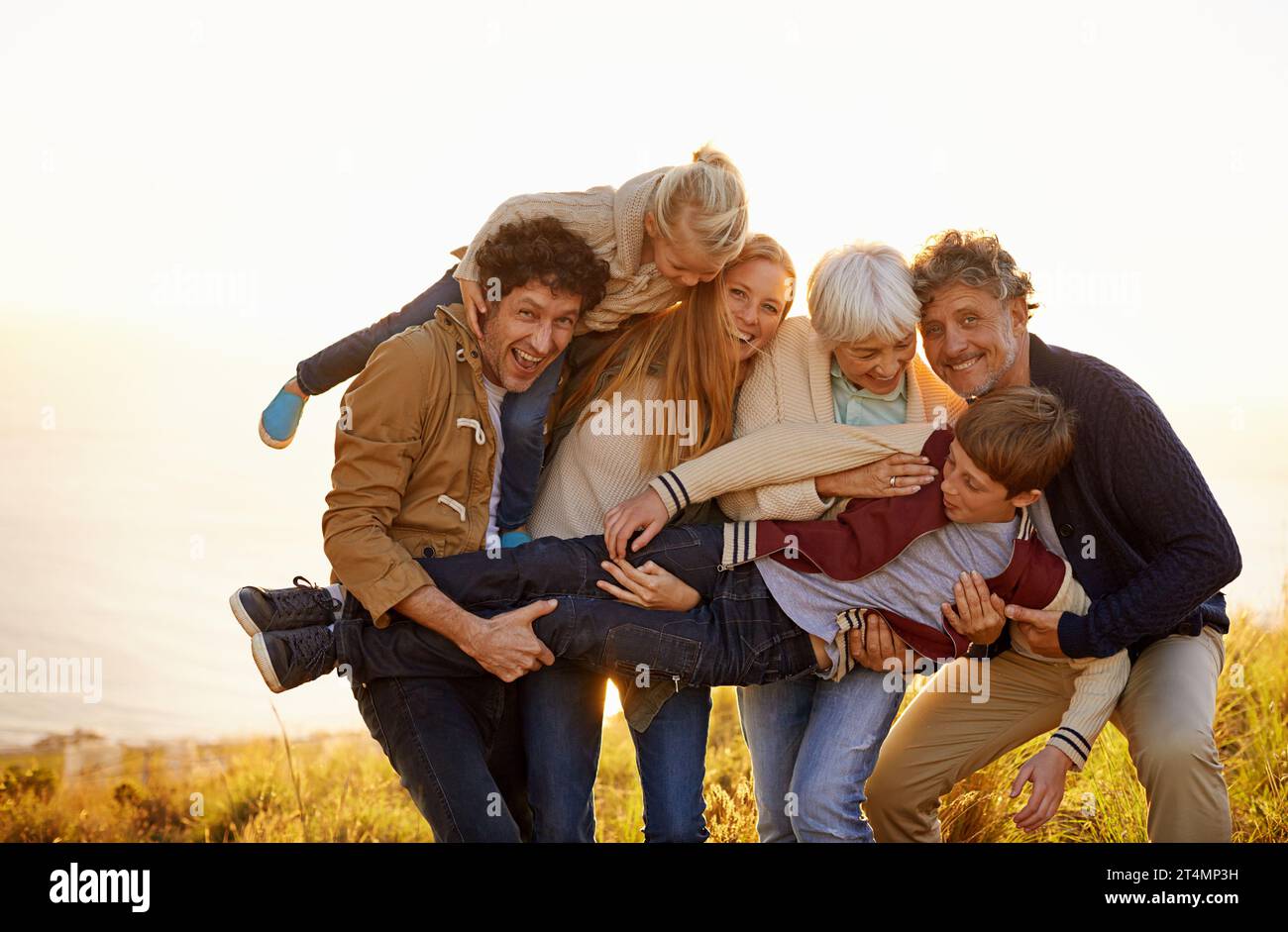 This family knows how to have fun. a multi-generational family having ...