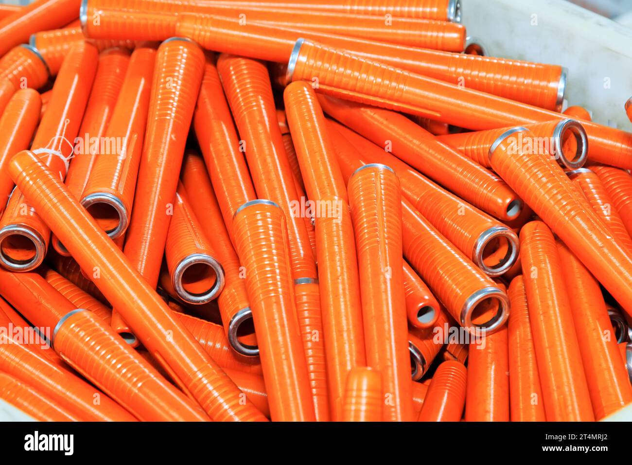plastic material spindles rollers, closeup of photo Stock Photo - Alamy