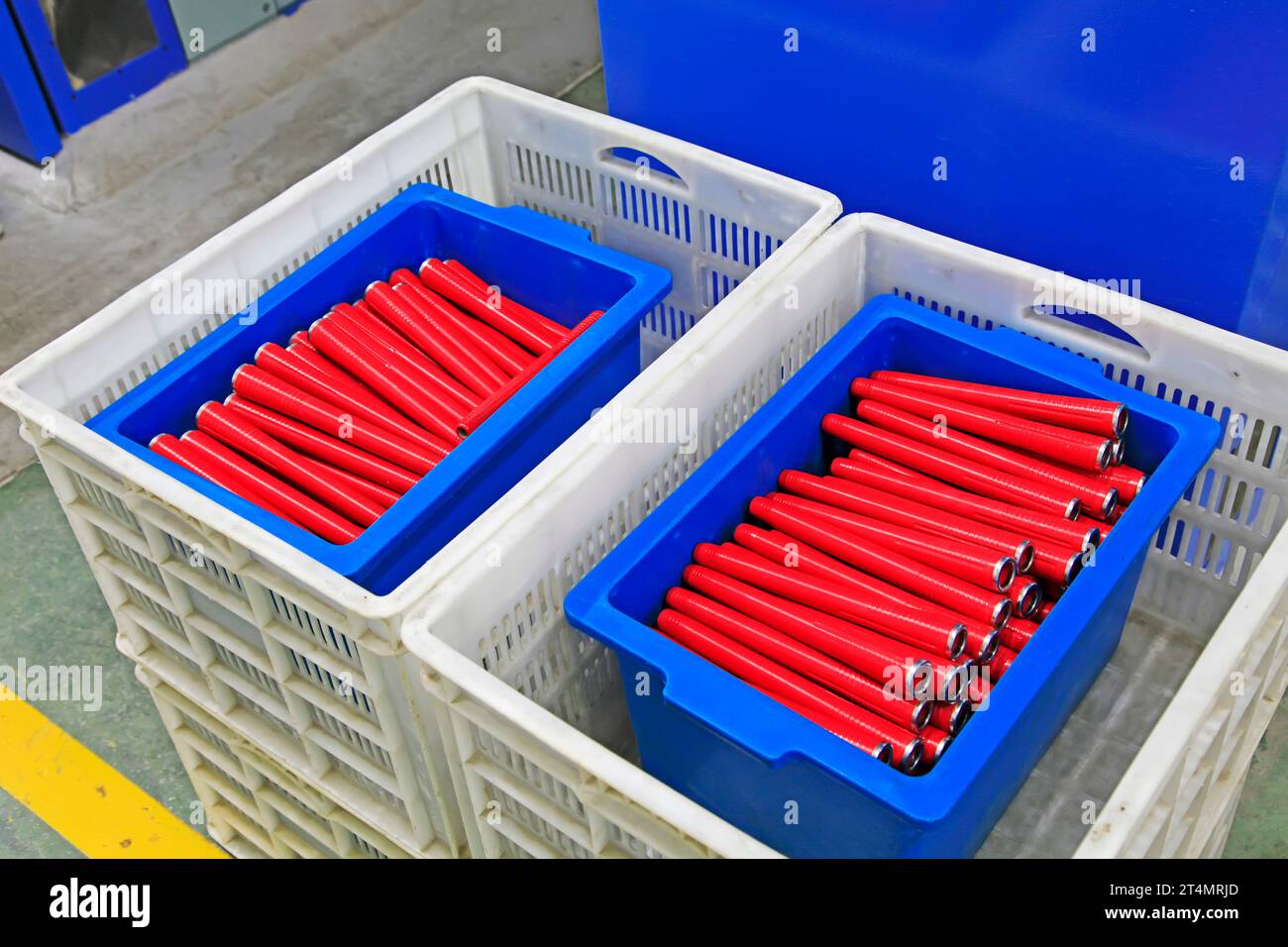 plastic material spindles rollers, closeup of photo Stock Photo - Alamy