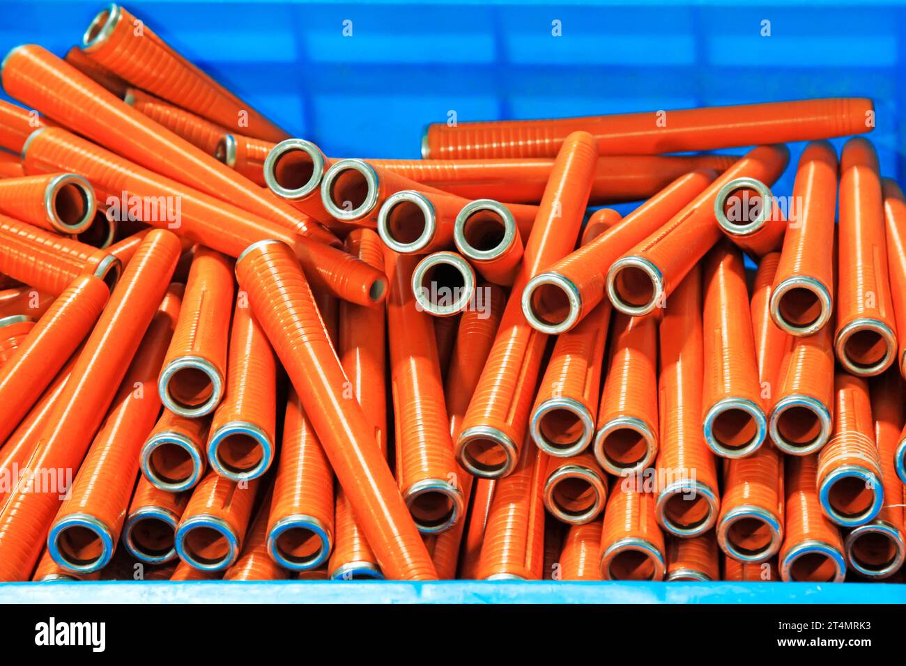 plastic material spindles rollers, closeup of photo Stock Photo - Alamy