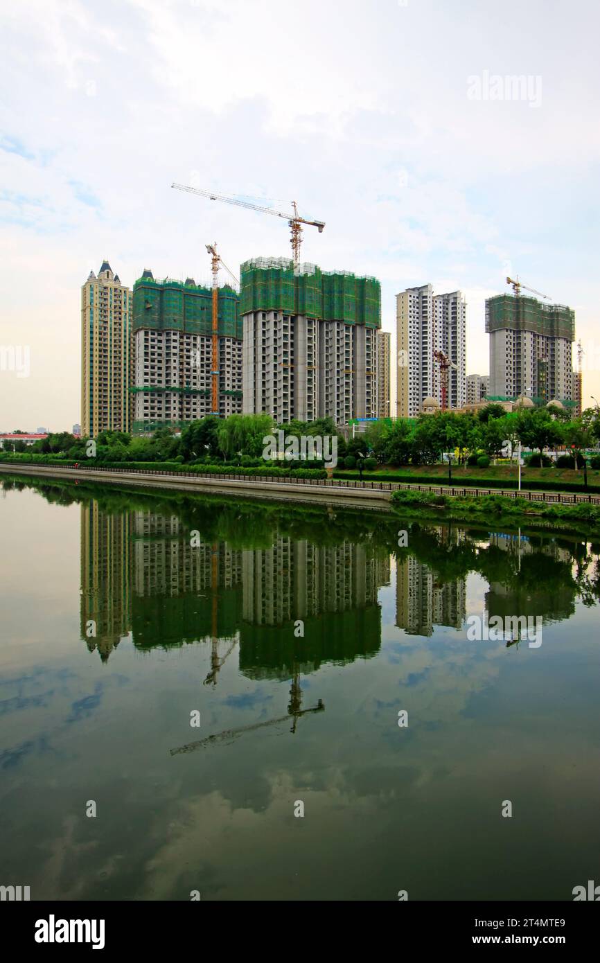 City building scenery, tangshan, China Stock Photo - Alamy