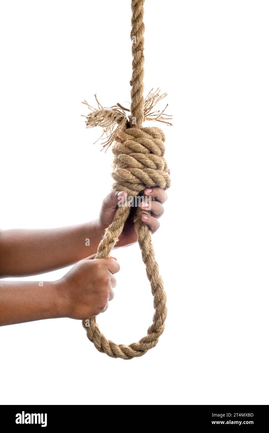 Hand holding rope hi-res stock photography and images - Alamy