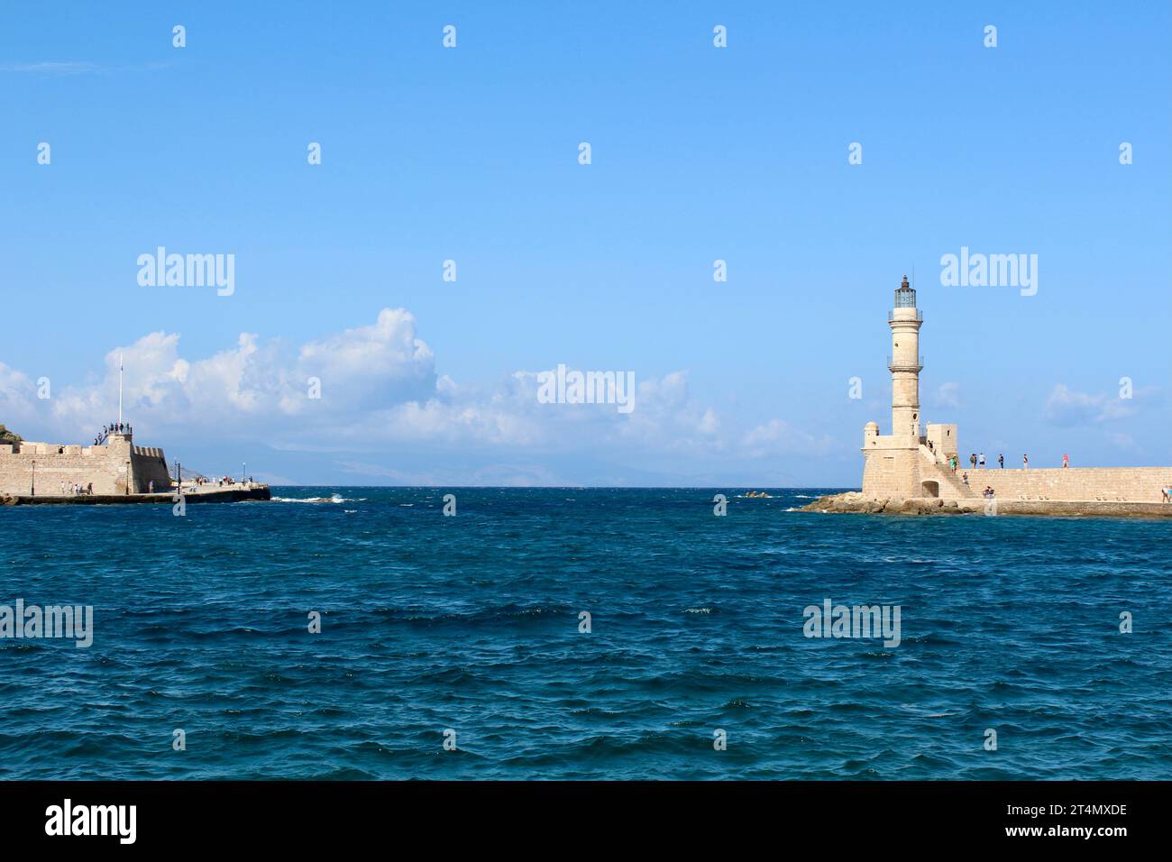 The Lighthouse of Chania, Crete, Greece Stock Photo - Alamy
