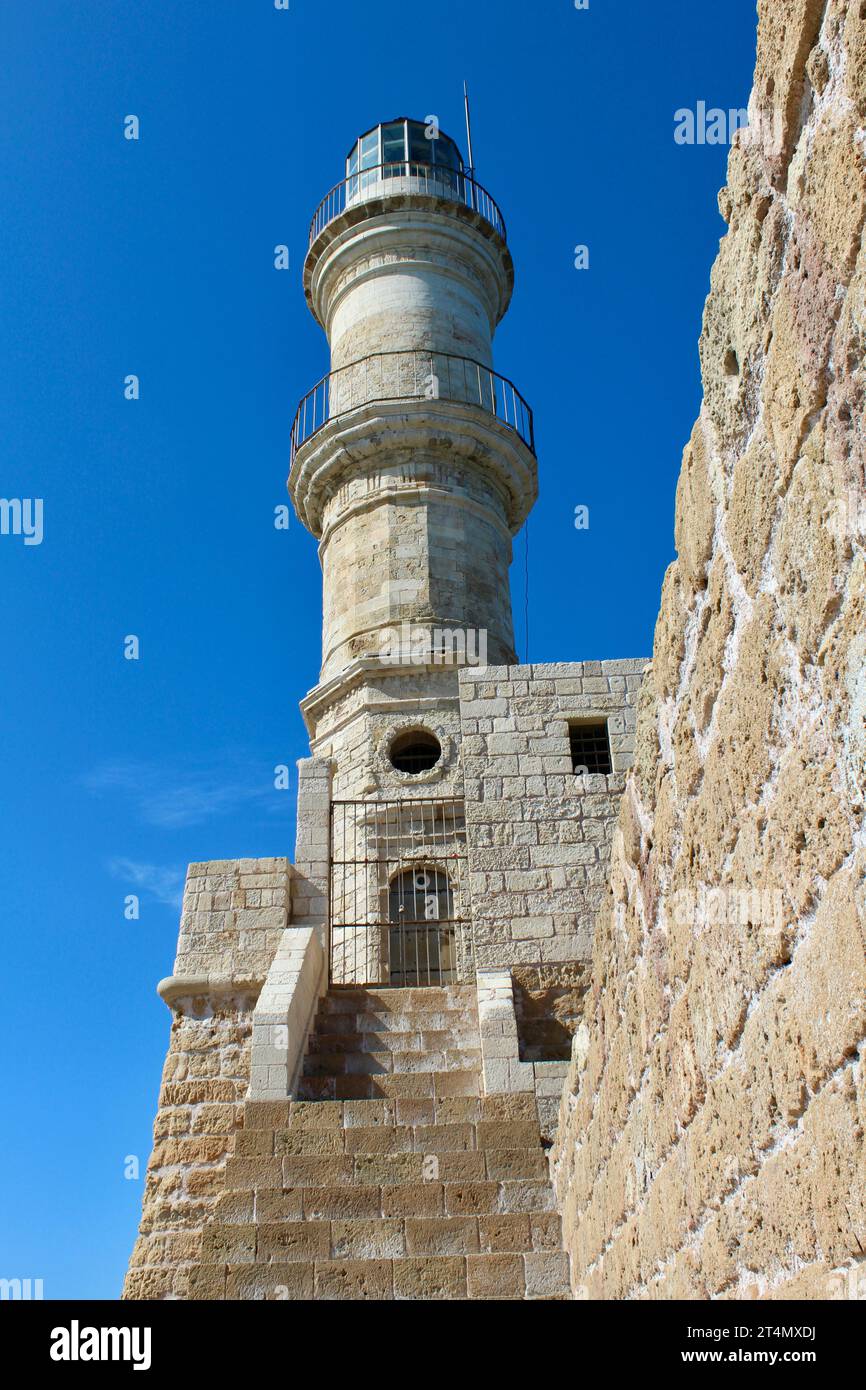 The Lighthouse of Chania, Crete, Greece Stock Photo - Alamy
