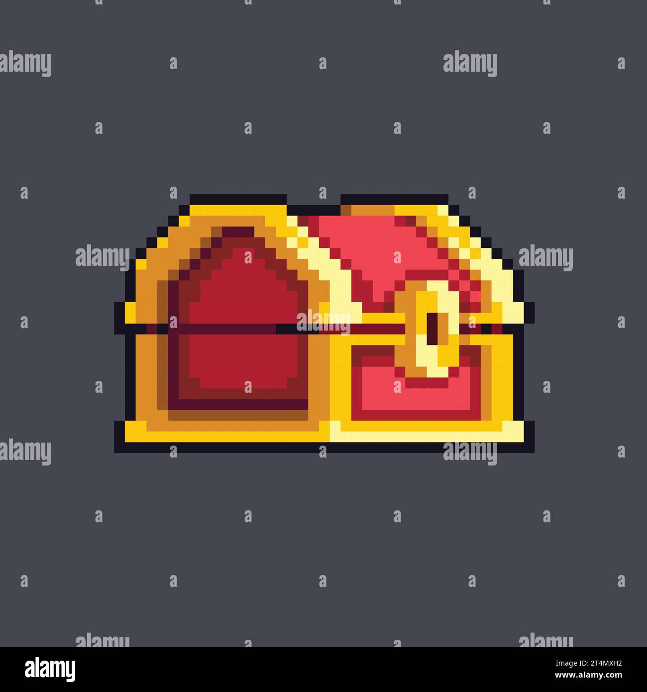 Treasure box pixel hi-res stock photography and images - Alamy