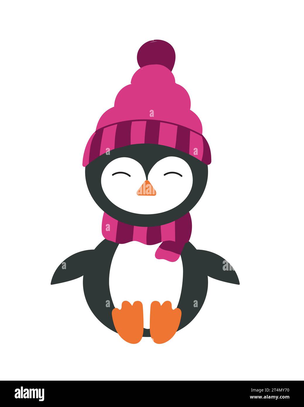 Cute penguin illustration in vector Stock Vector Image & Art - Alamy