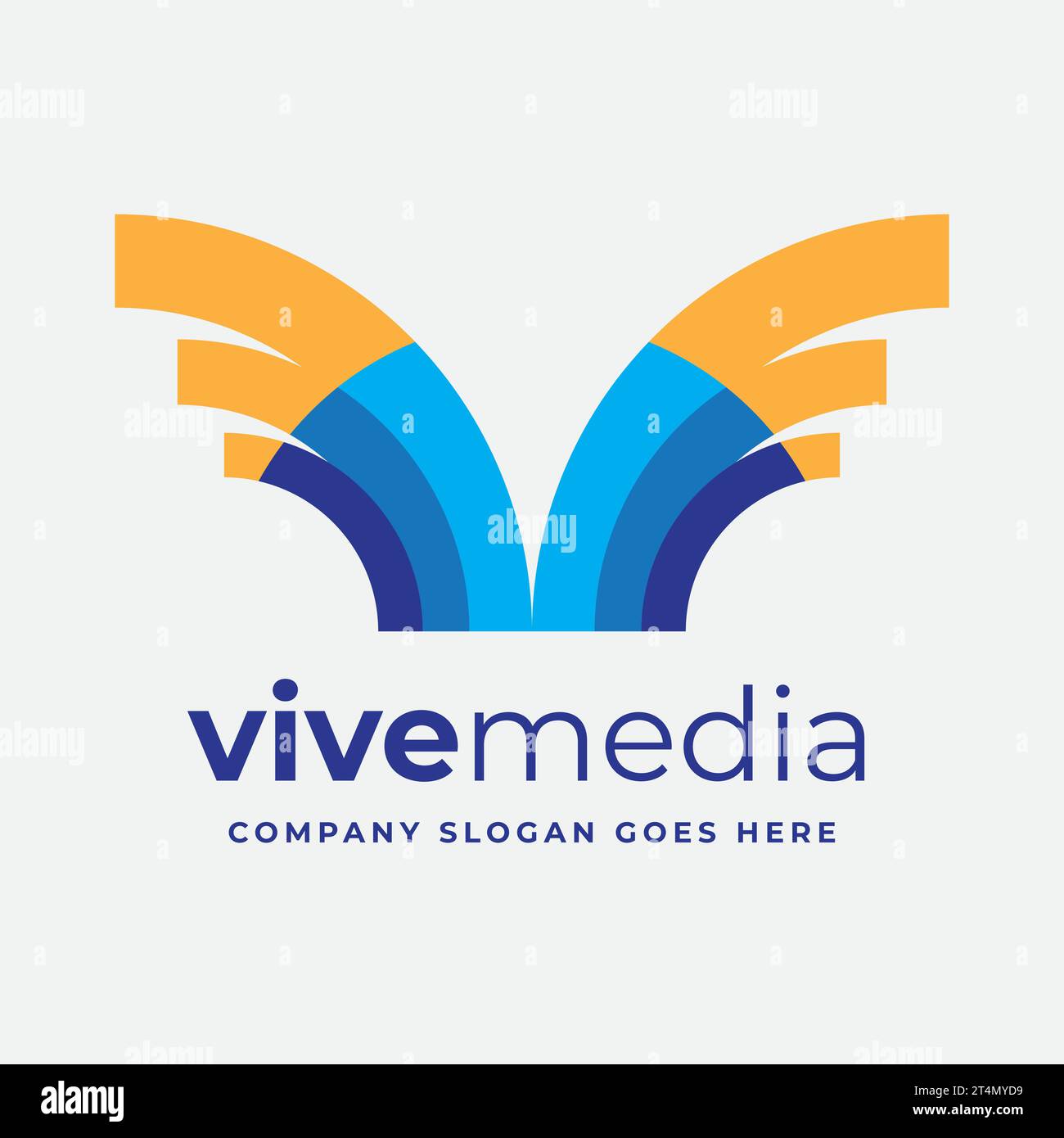 Events media - v letter logo Royalty Free Vector Image Stock Vector ...