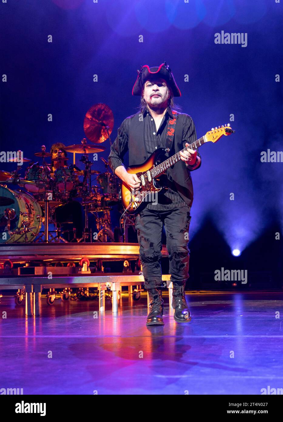 Hollywood, United States. 31st Oct, 2023. Members of Mana a Mexican pop ...