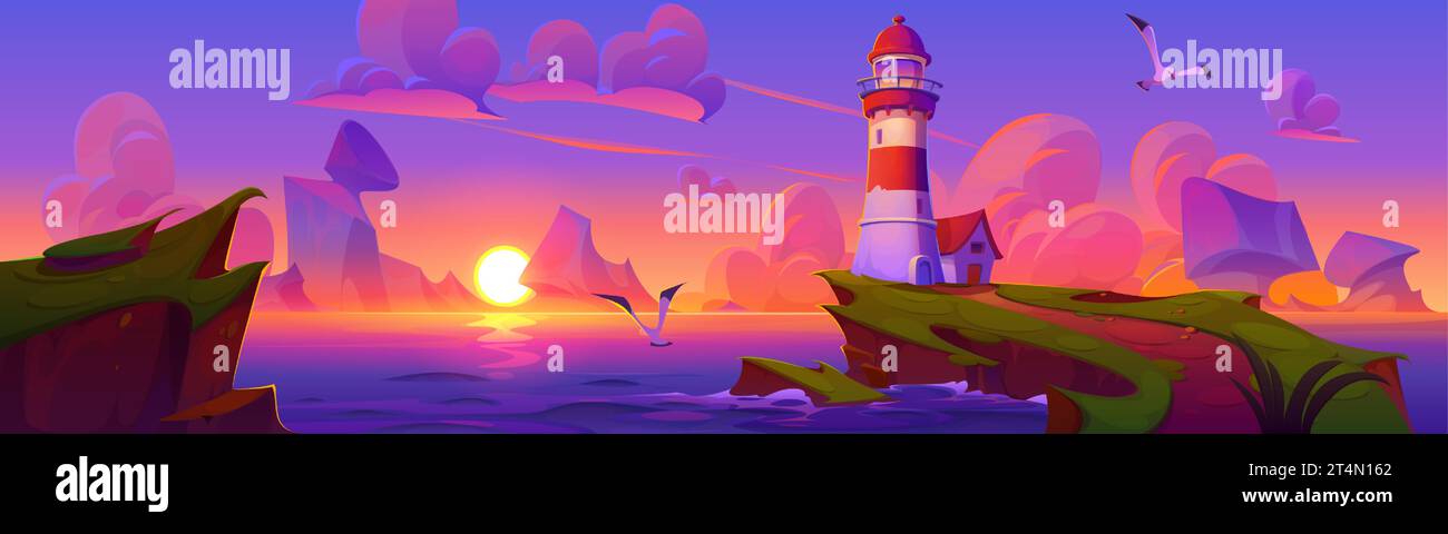 Pink clouds during sunset Stock Vector Images - Alamy