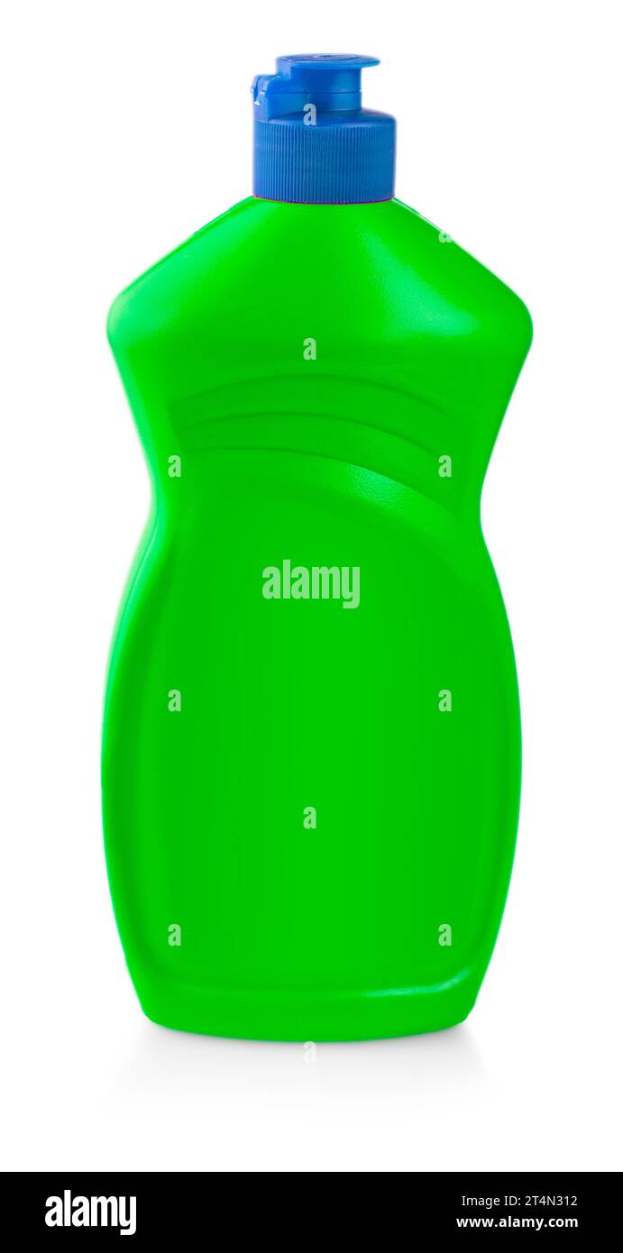 The green plastic container isolated on white background Stock Photo ...