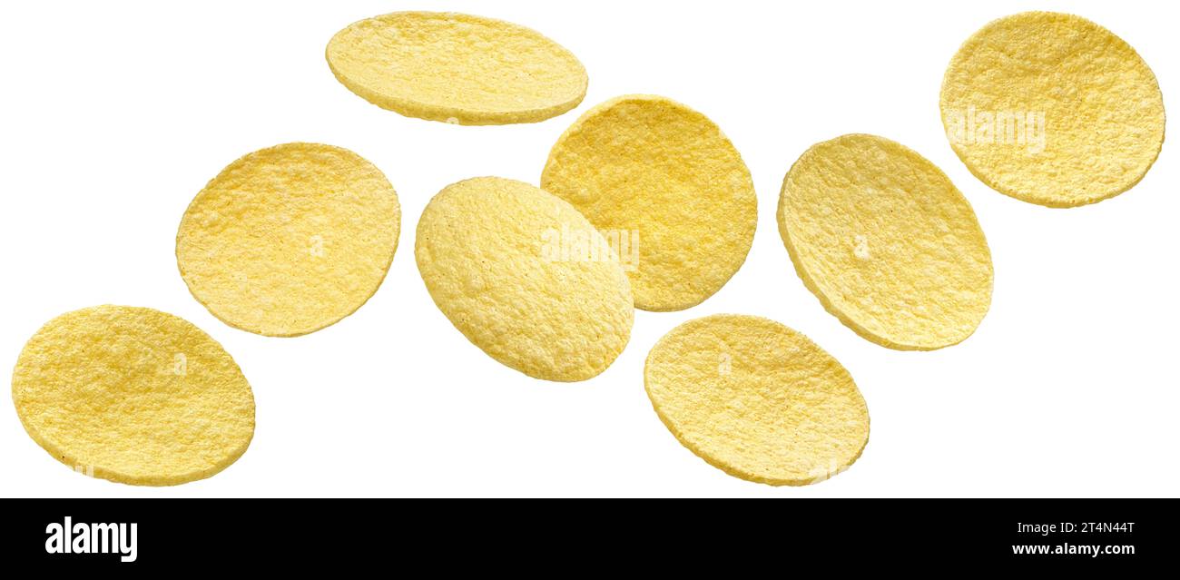 Puffed corn cakes isolated on white background Stock Photo - Alamy