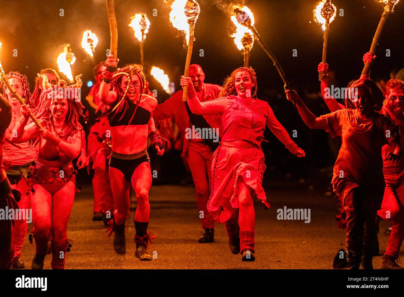 Beltane Fire Society performers take part in this years "Samhuinn Fire ...