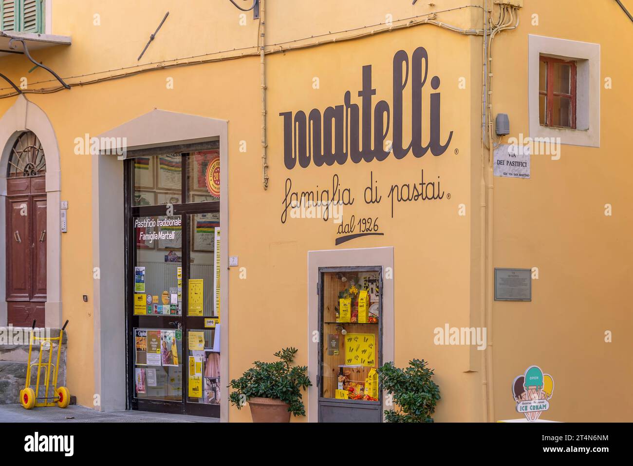 The ancient Martelli artisan pasta factory in the historic center of ...