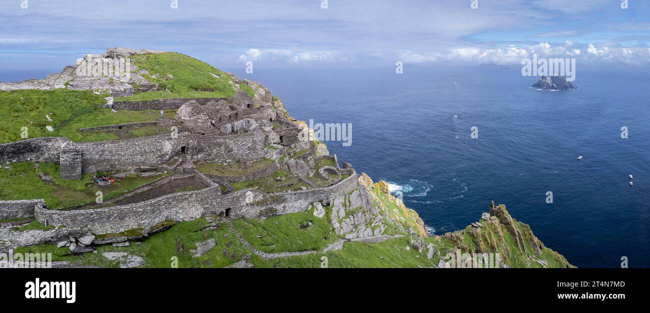 monastery at the top, Skellig Michael island, Mainistir Fhionáin (St ...