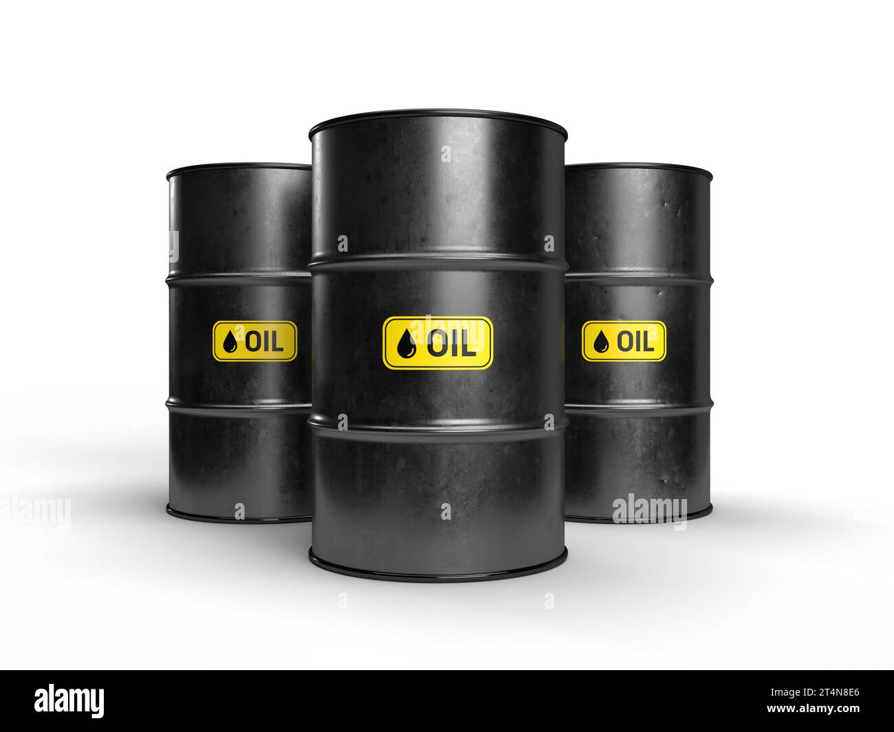 Three white fuel tanks hi-res stock photography and images - Alamy