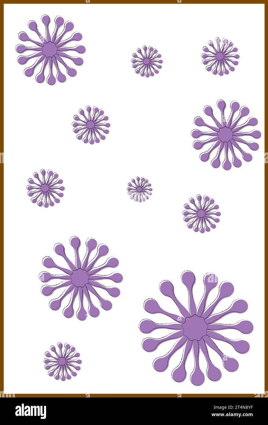 African violet daisy Stock Vector Images - Alamy