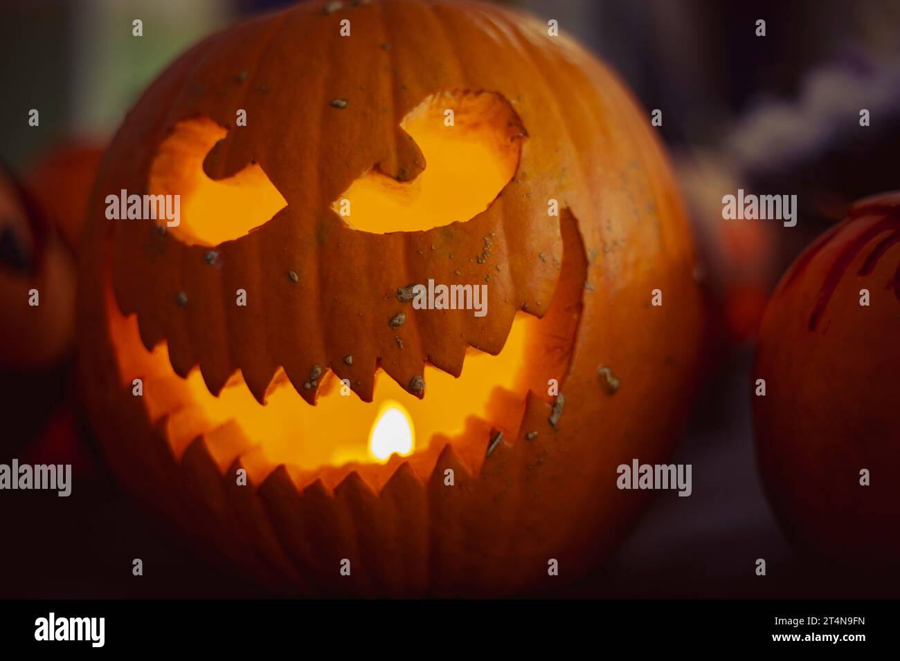 Candle inside pumpkin hi-res stock photography and images - Alamy