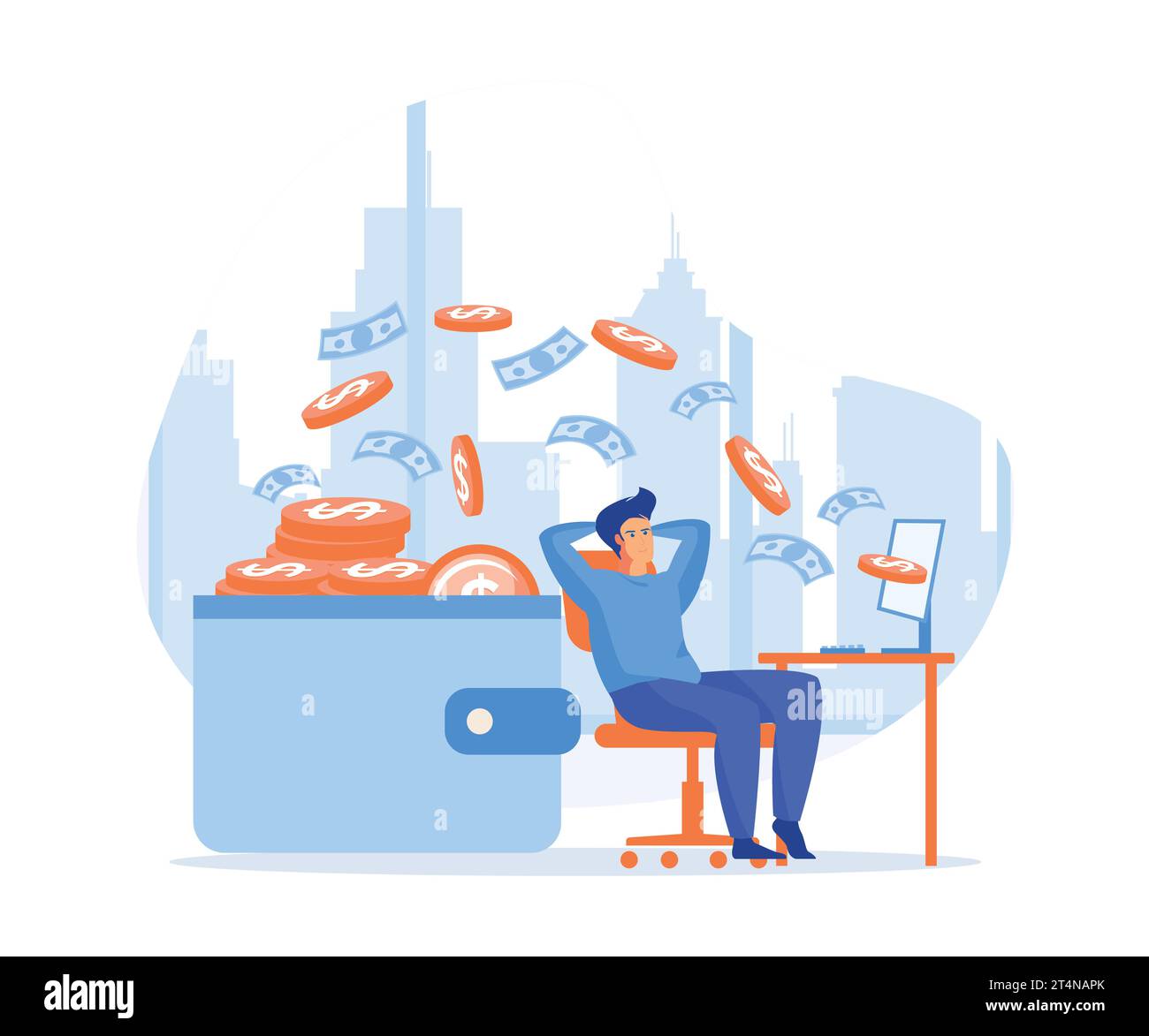 Modern office chair from Stock Vector Images - Alamy