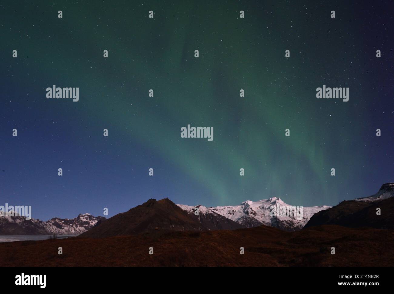 Aurora Borealis at Skaftafell National Park, Iceland Stock Photo - Alamy