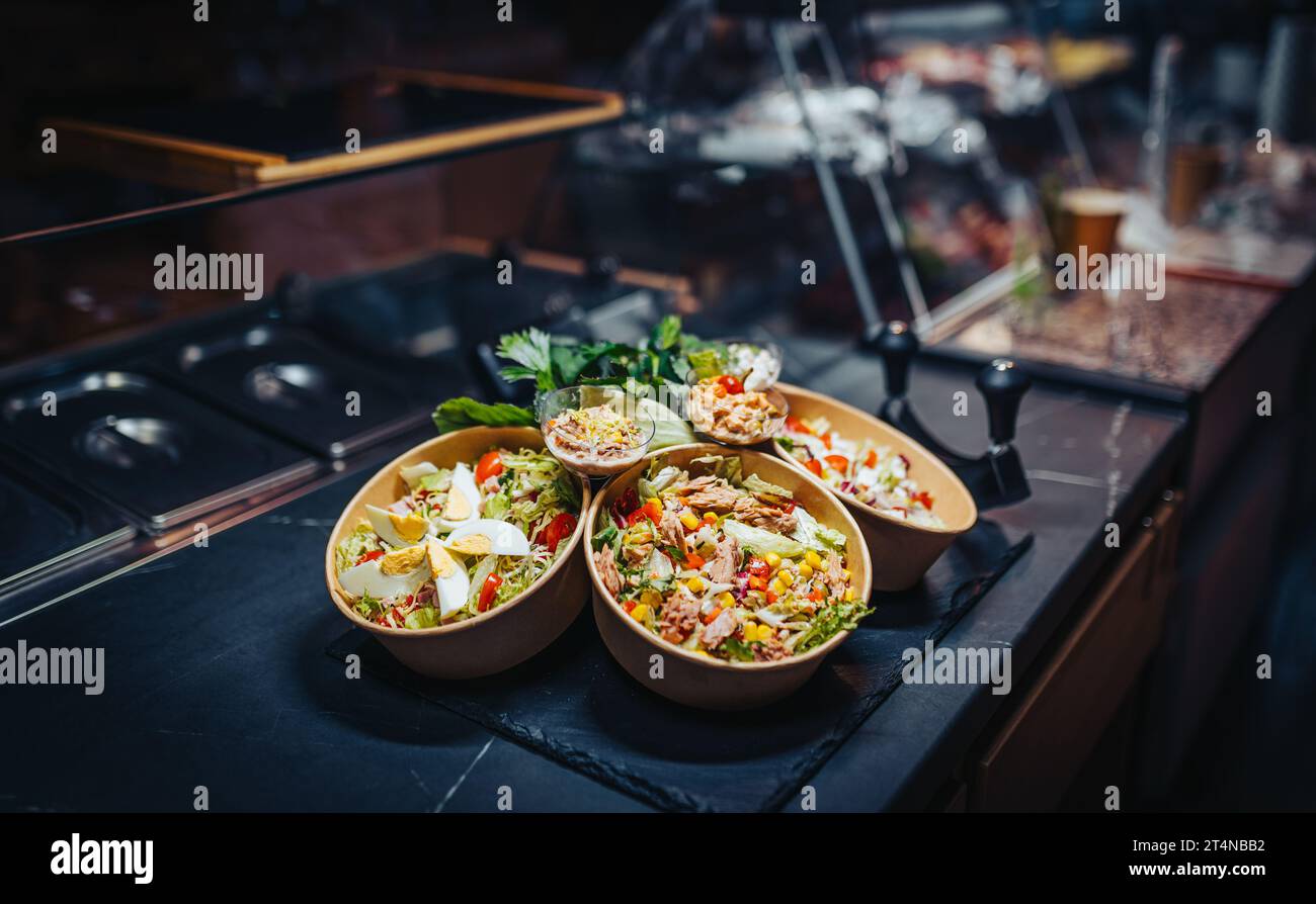 Different types salads in hi-res stock photography and images - Alamy