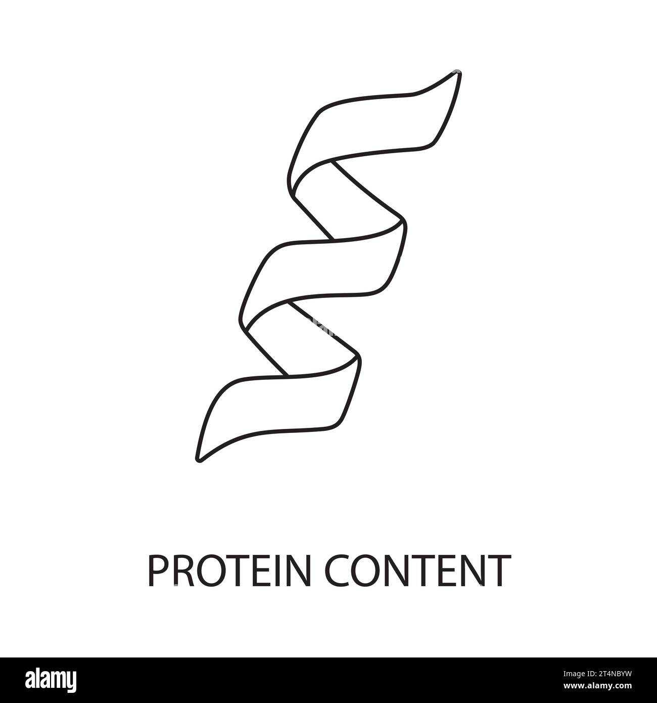 Protein content line vector for food packaging Stock Vector Image & Art ...