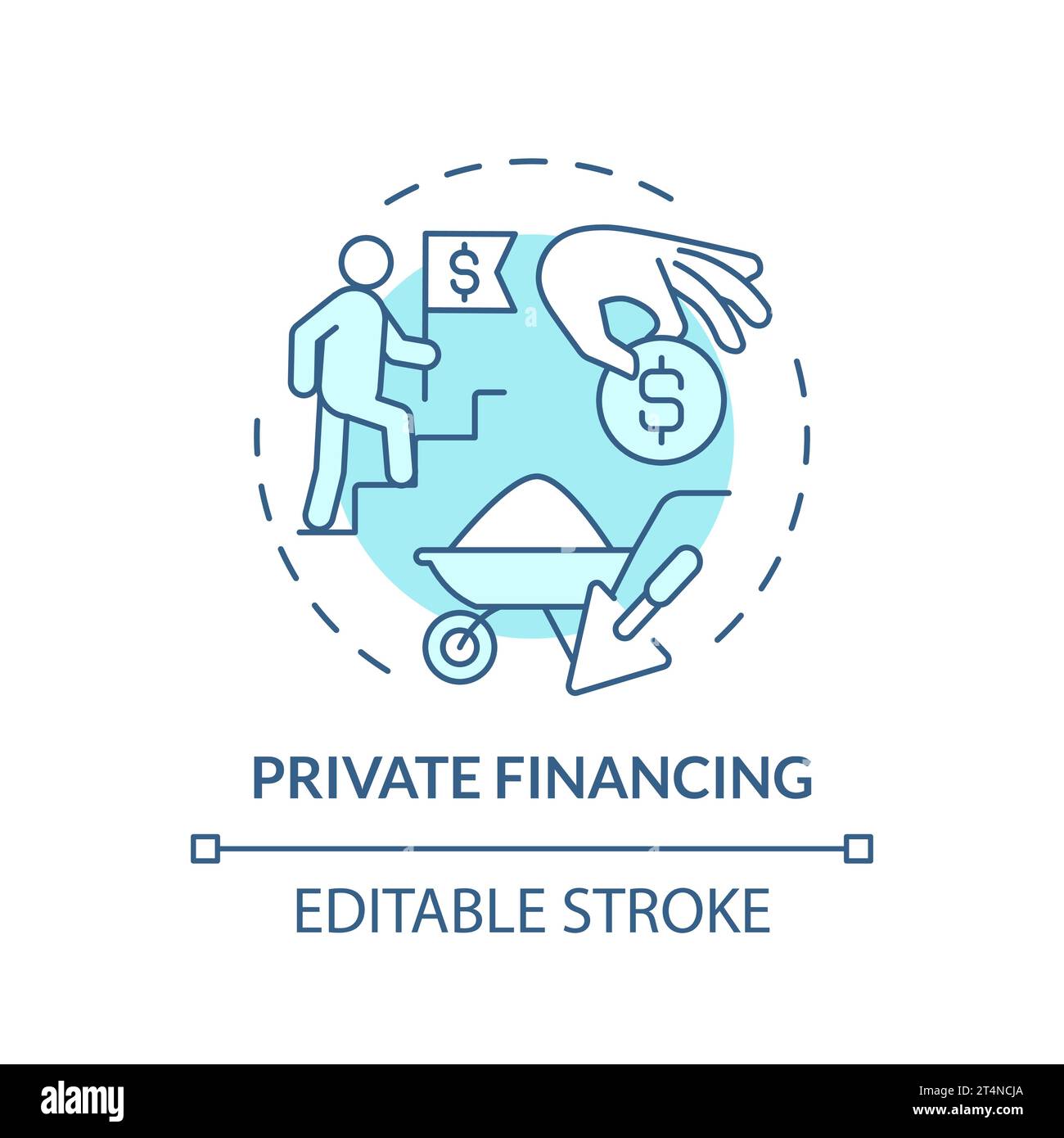 Thin line blue icon private financing concept Stock Vector Image & Art ... Thin line blue icon private financing concept Stock Vector Image & Art ...
