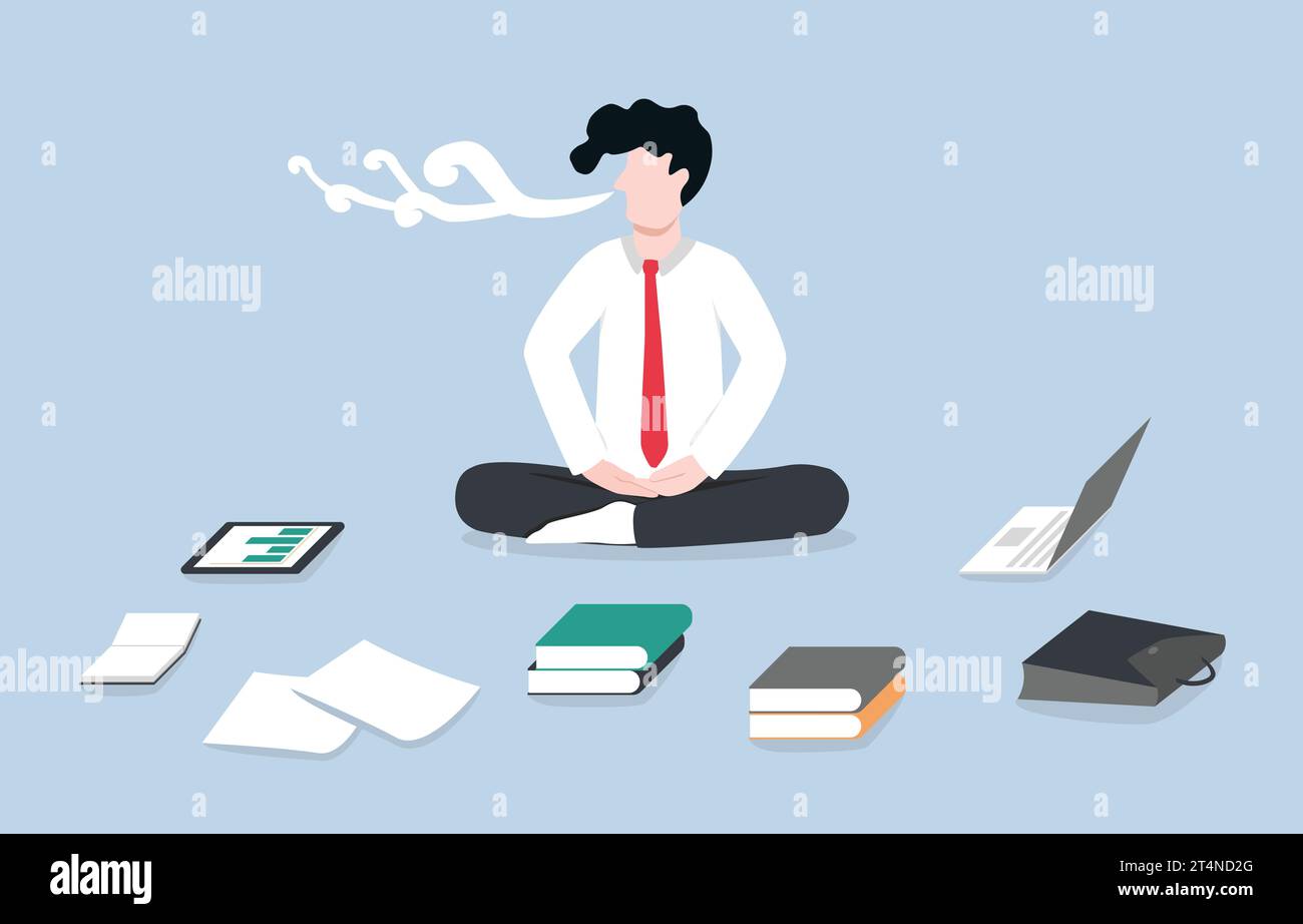 Distracted employee vector hi-res stock photography and images - Alamy