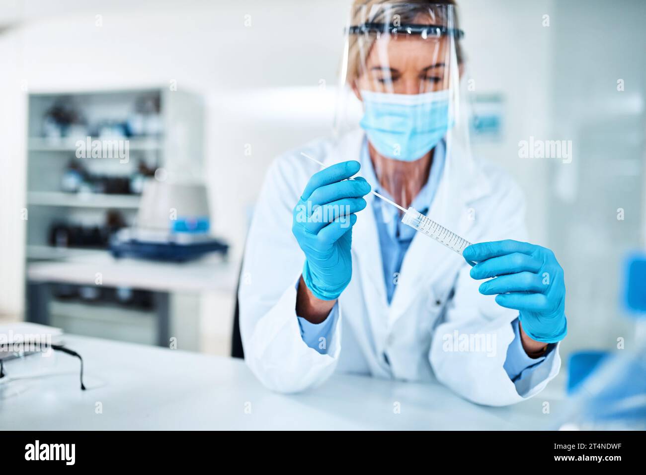 We can make a more accurate diagnosis based off your DNA. a scientist ...