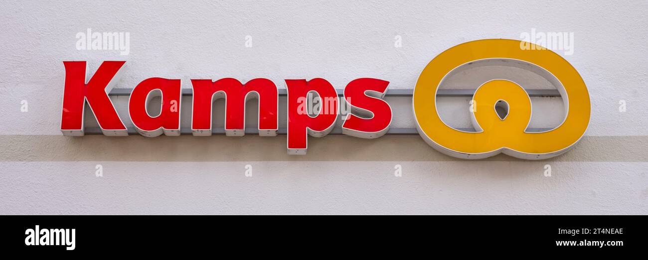 Kamps, Sign and Logo at the facade Stock Photo - Alamy