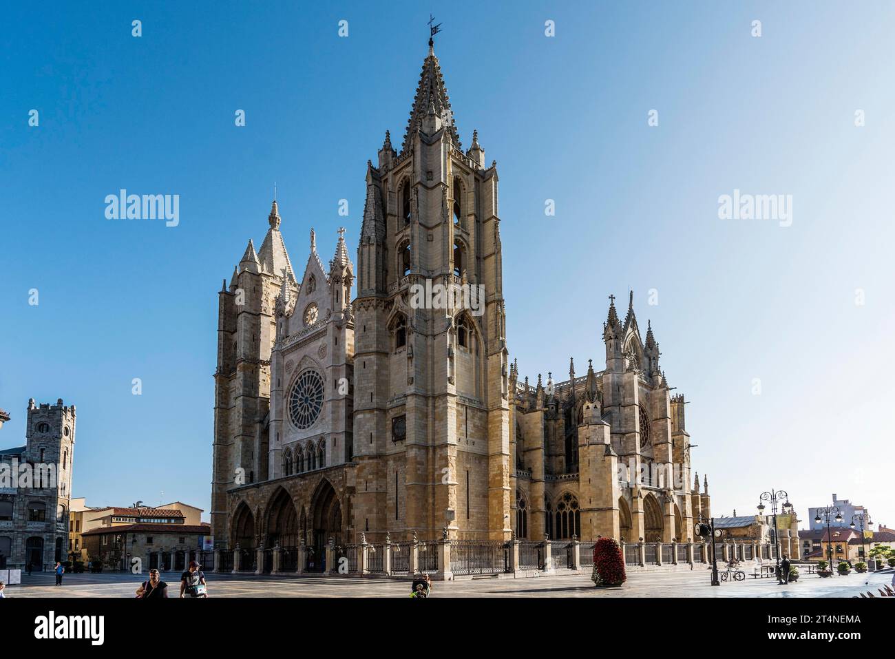 Gothic Cathedral, Leon, Camino de Santiago, Castilla y Leon, Northern ...