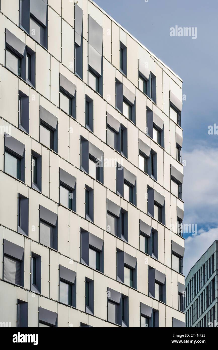 Modern, minimalist real estate, apartment building, high-rise, live ...