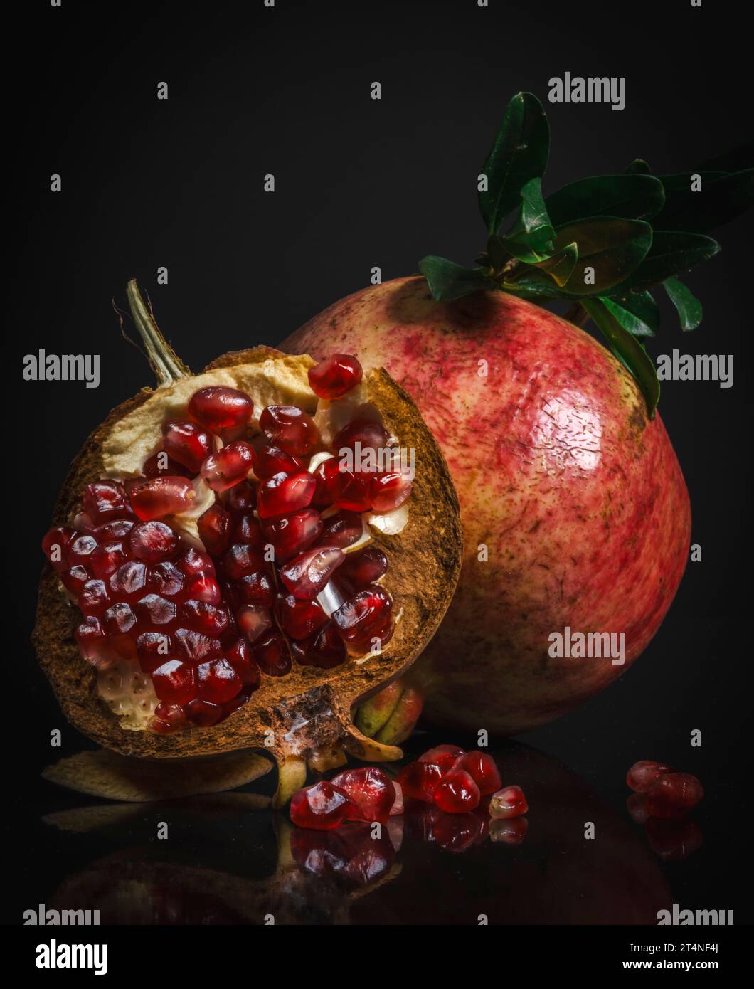 pomegranate art background Stock Photo - Alamy