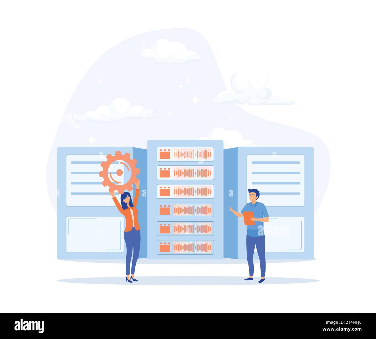 Information collection and analysis concept, Management information ...