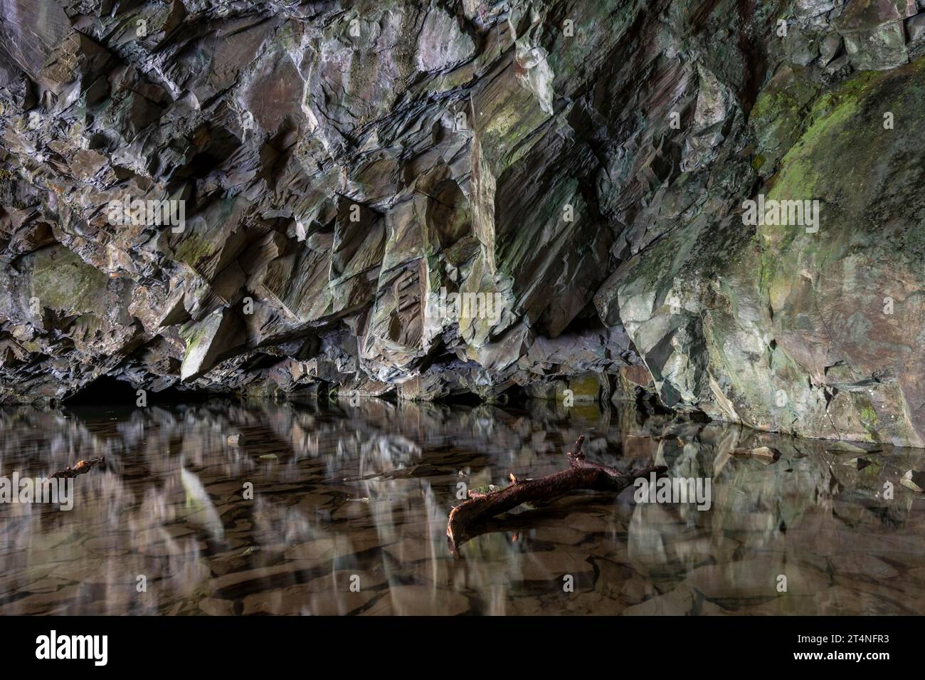 Rydal Cave, Grasmere, Lake District National Park, Cumbria, England ...