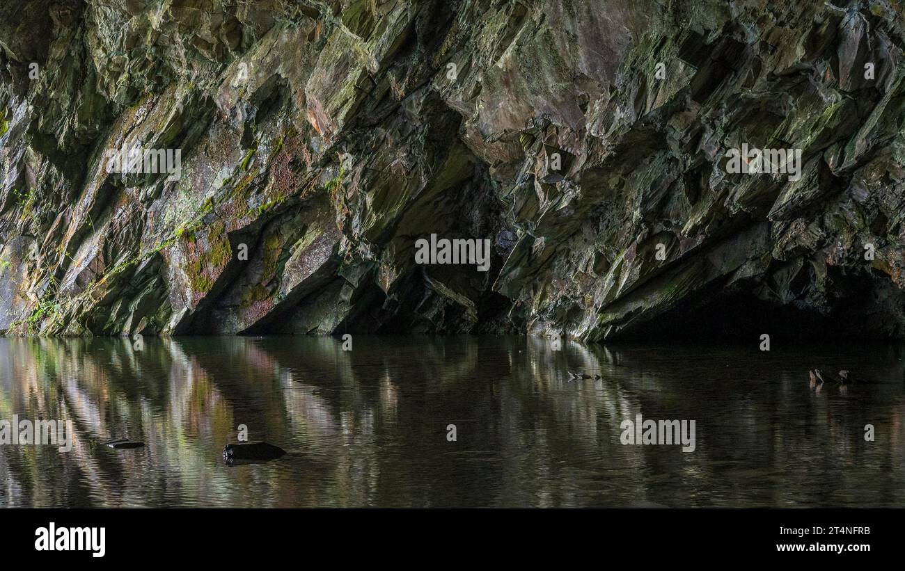Rydal Cave, Grasmere, Lake District National Park, Cumbria, England ...