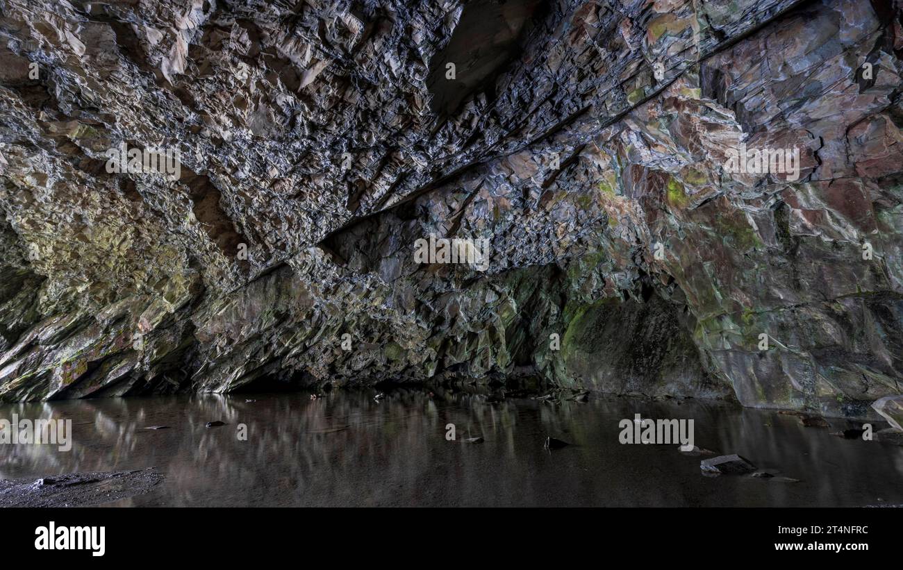 Rydal Cave, Grasmere, Lake District National Park, Cumbria, England ...