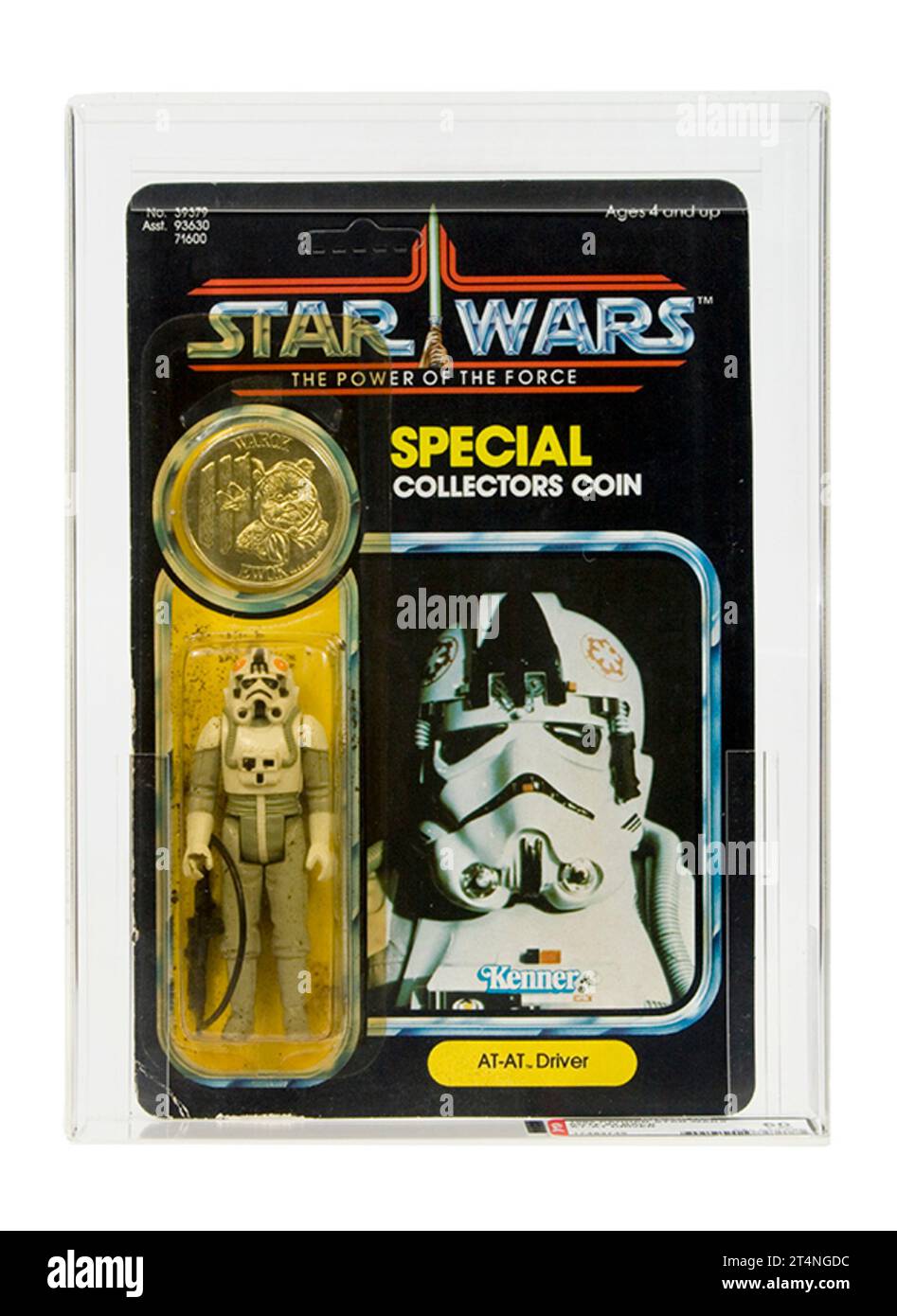 1985 Kenner Star Wars Power of The Force 92 Back AT-AT Driver AFA 60-Y ...