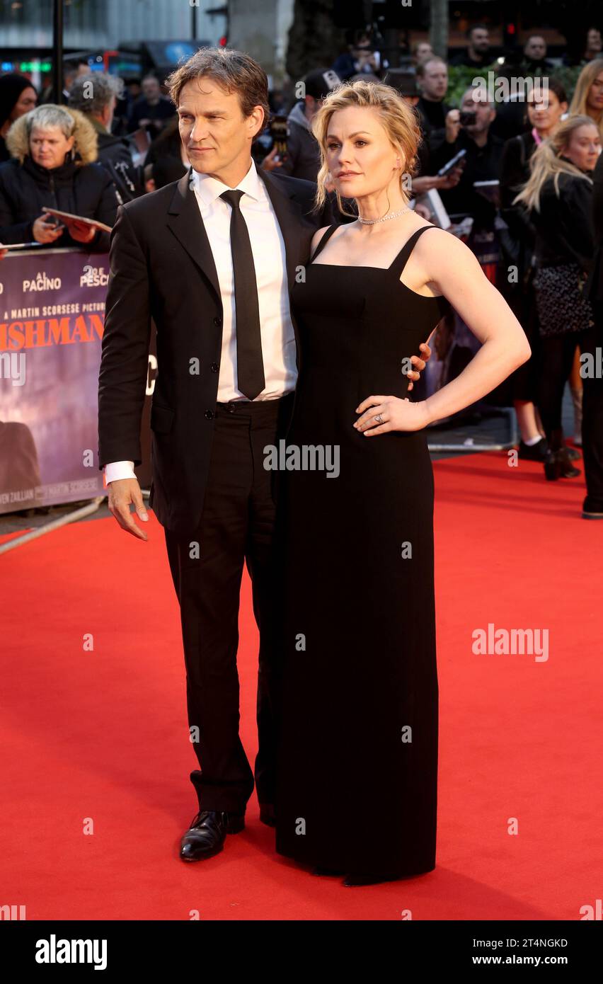 Anna Paquin (R) and actor Stephen Moyer (L) attend the international ...