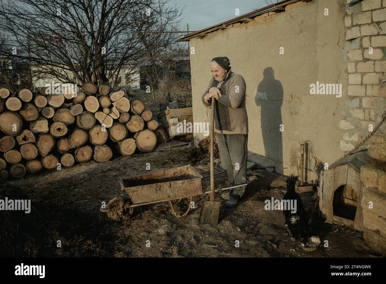 Serhiy, 56, a farmer in the village of Nadezhdivka, which was occupied ...
