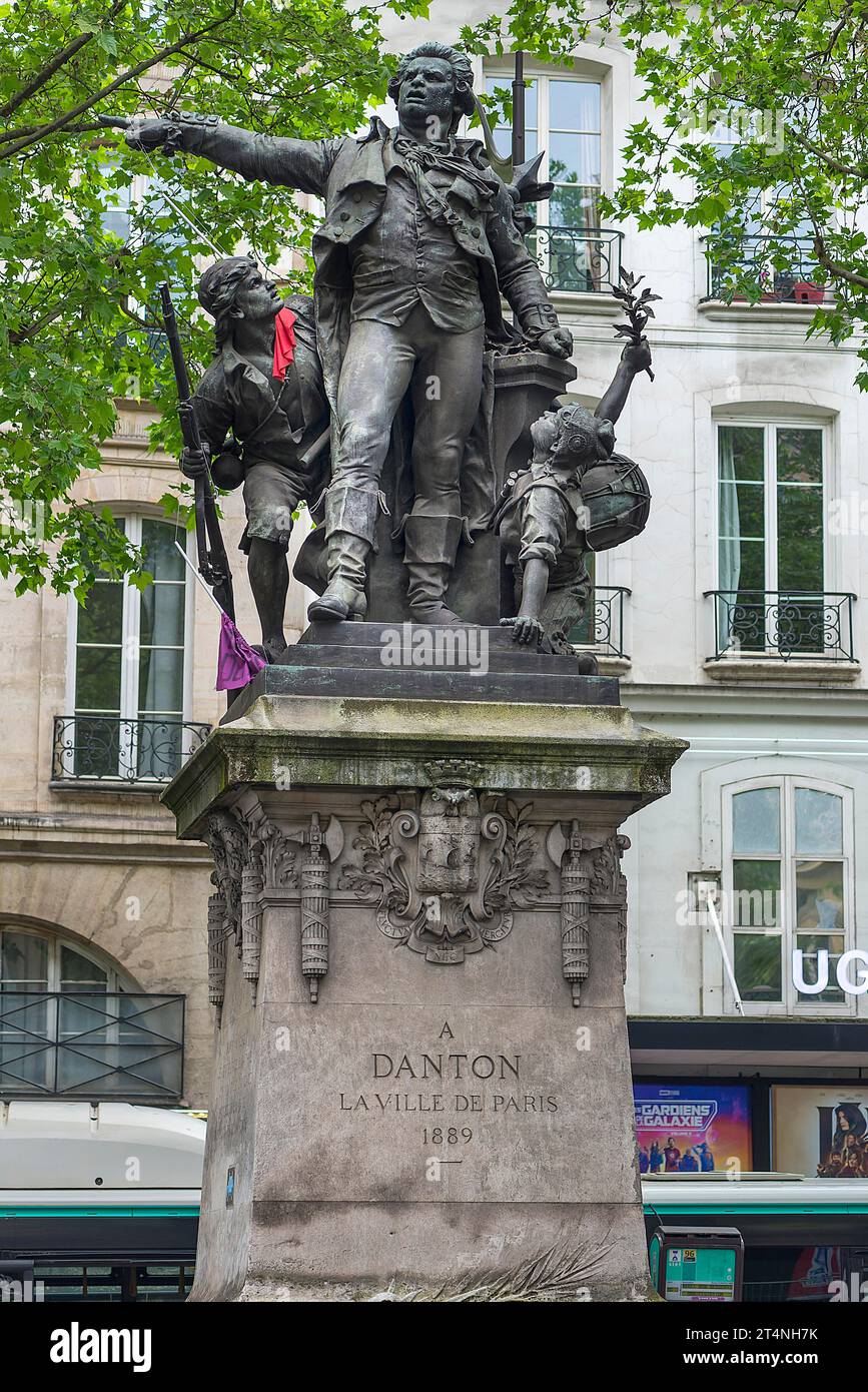Statue of Georges Jacques Danton, French politician, 1759-1794 ...